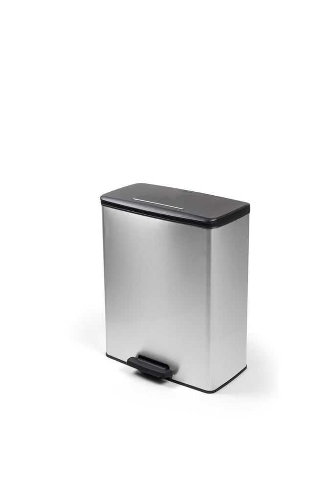 Curver Deco Duo Bin – 2 X 26L – Steel Look – Keter Australia