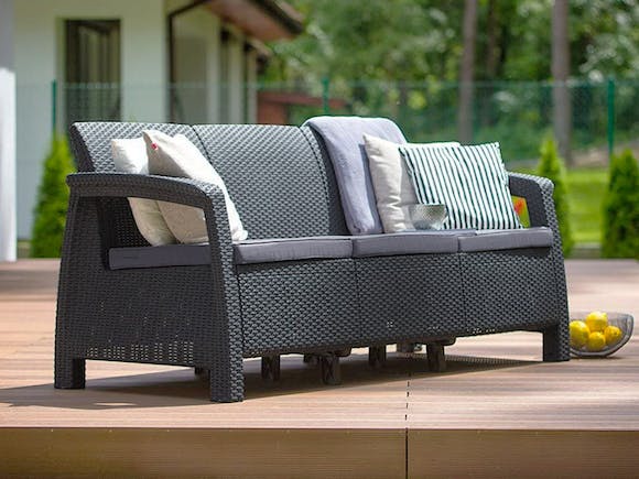 Keter Corfu 3 Seater Sofa – Keter Australia