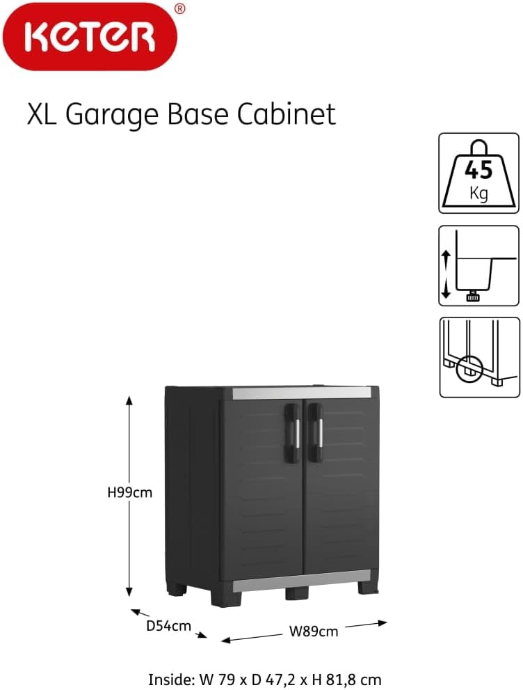 Keter XL Base/ XL Tall Storage Cabinets (Bundle) – Keter Australia