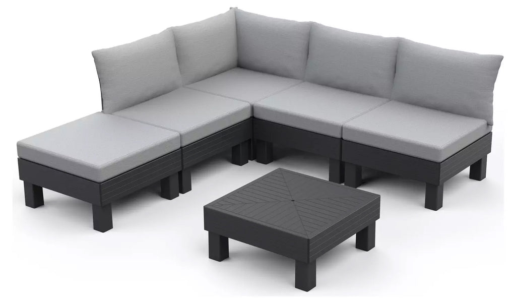 Keter Elements 5 Seater Modular Lounge Set – Keter Australia