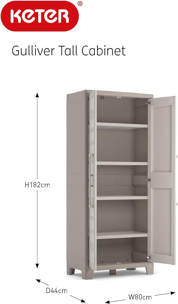 Keter Gulliver Tall Cabinet – Keter Australia