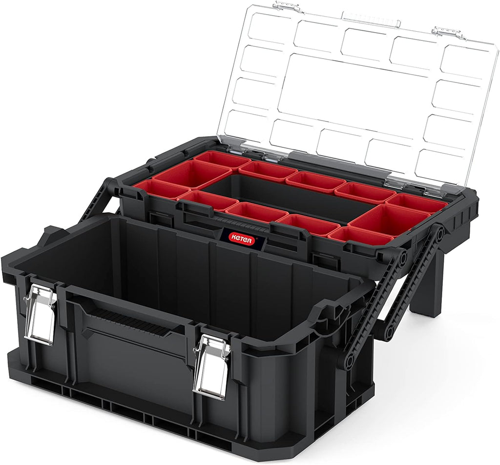Keter Connect Cantilever Toolbox - Black – Keter Australia