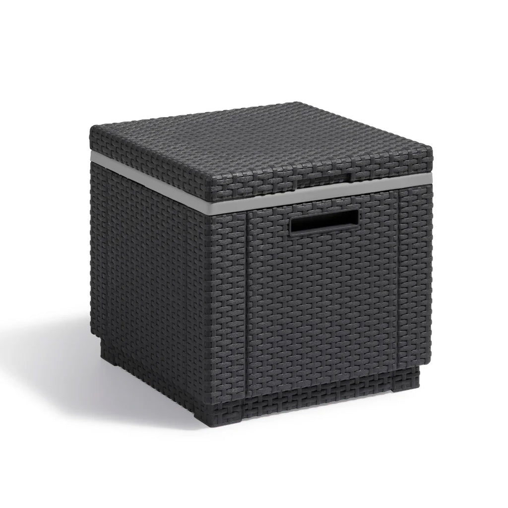 Keter Ice Cube Cooler - Side Table - Graphite/White – Keter Australia