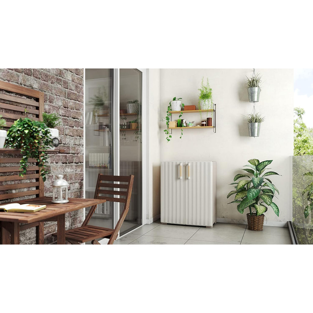 PRE ORDER: AVAILABLE JULY - Keter Groove Indoor/Outdoor Base Cabinet ...