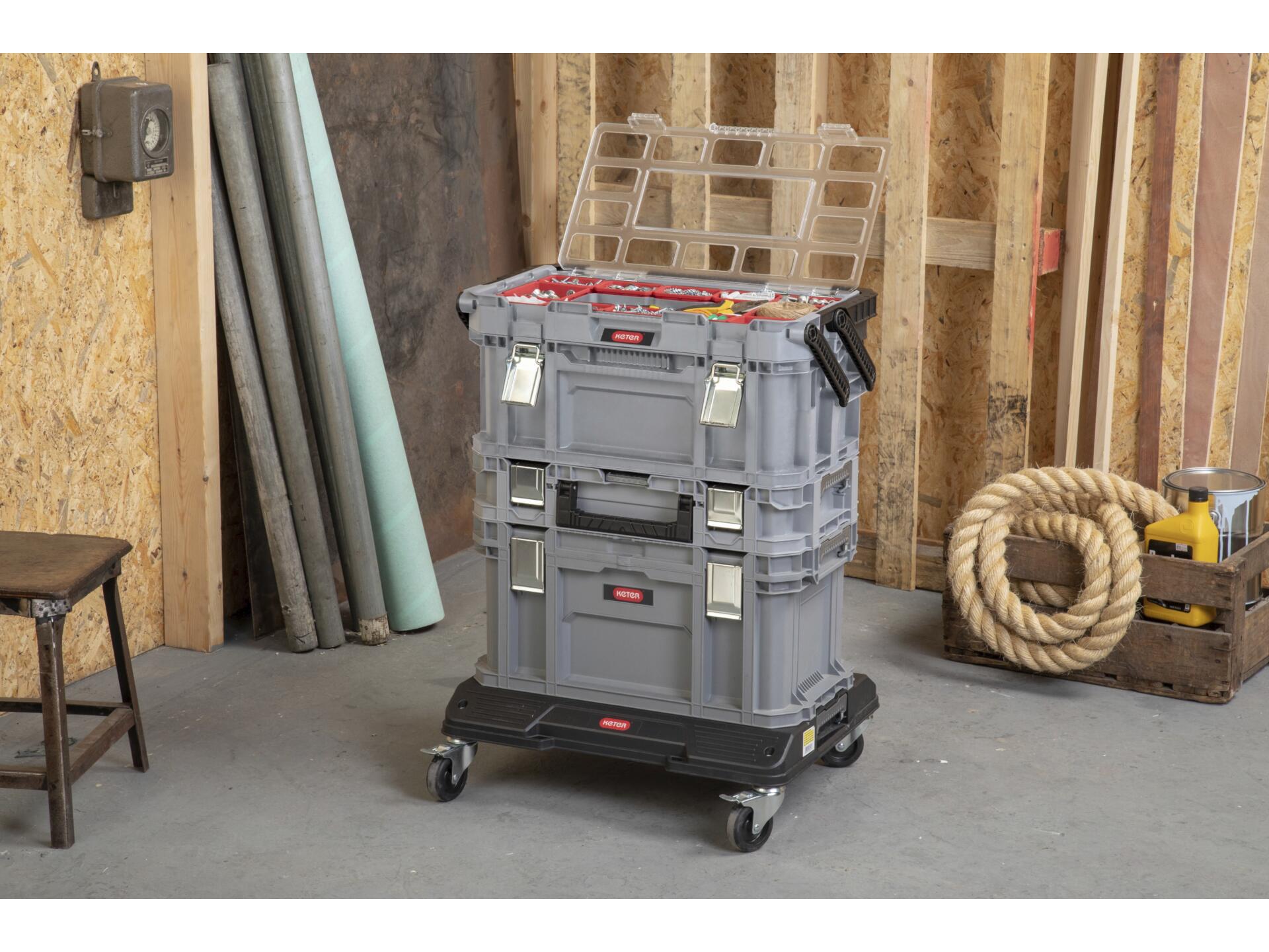 Keter Connect Cantilever Toolbox - Grey – Keter Australia