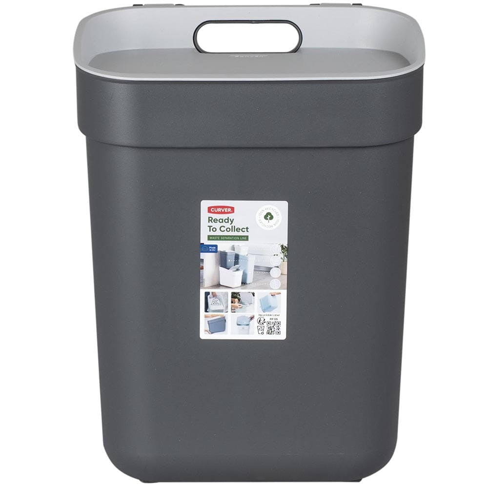 10L Ready to Collect Waste Separation Bin - Dark Grey – Keter Australia