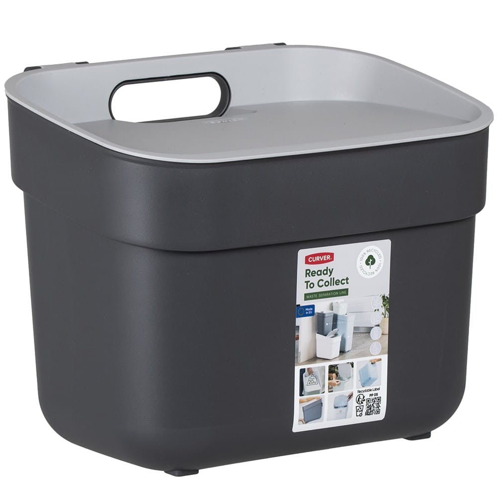 5L Ready to Collect Waste Seperation Bin - Dark Grey – Keter Australia
