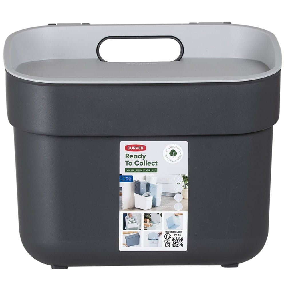 5L Ready to Collect Waste Seperation Bin - Dark Grey – Keter Australia