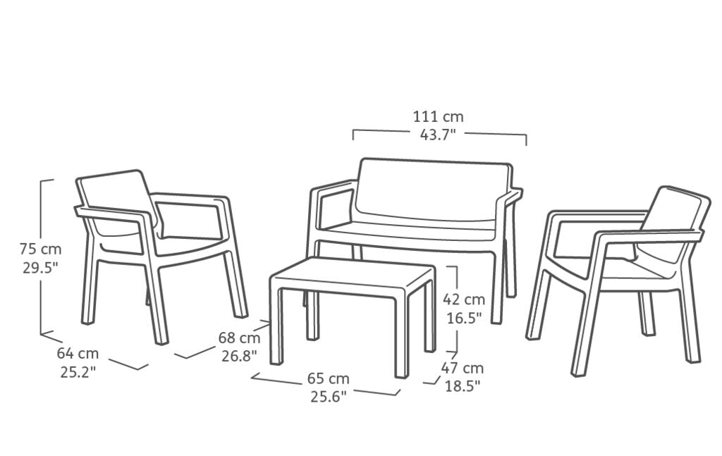 Keter Emily Lounge Set – Keter Australia