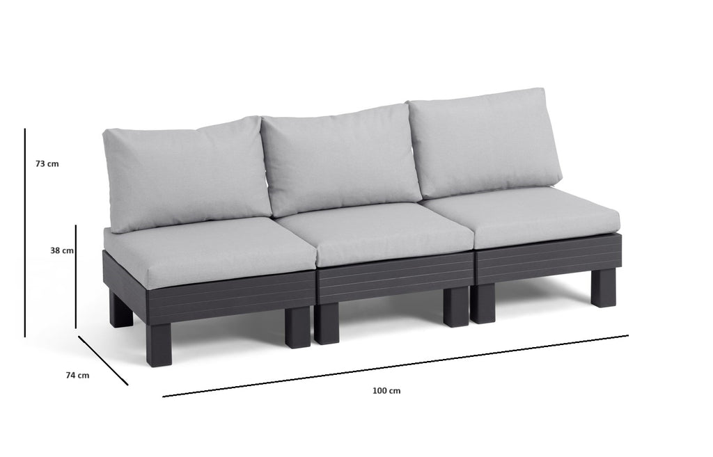 Keter Elements 3 Seater Sofa – Keter Australia