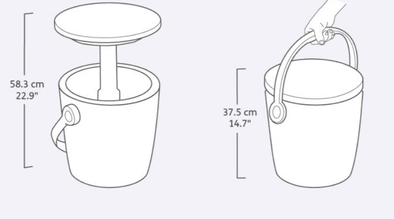 Keter Go Bar - Portable Drinks Cooler - Cream – Keter Australia