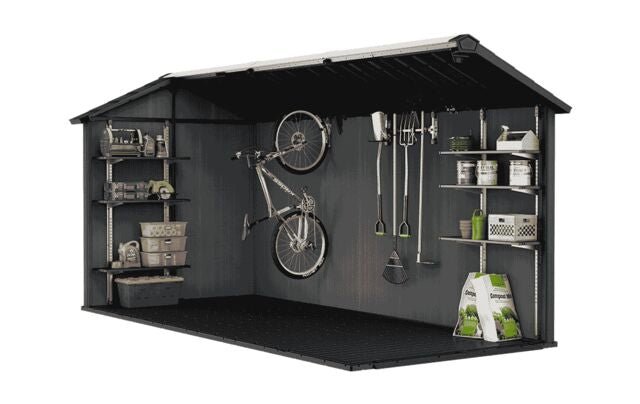 Keter Newton Plus Double Door Shed 7.5x15 (4.6m) – Keter Australia