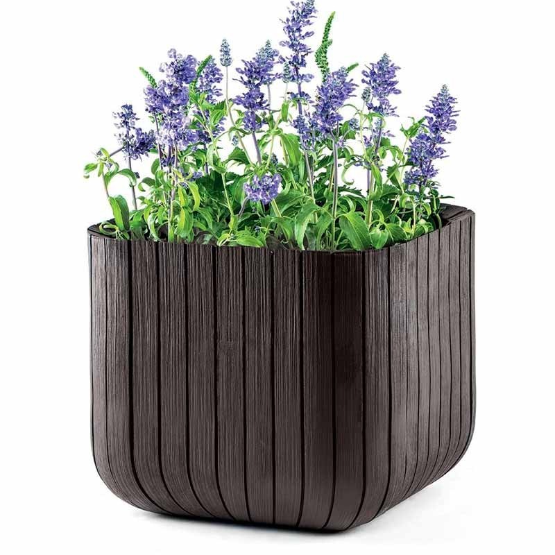 Keter Cube Planter - Brown - 3 Pack – Keter Australia