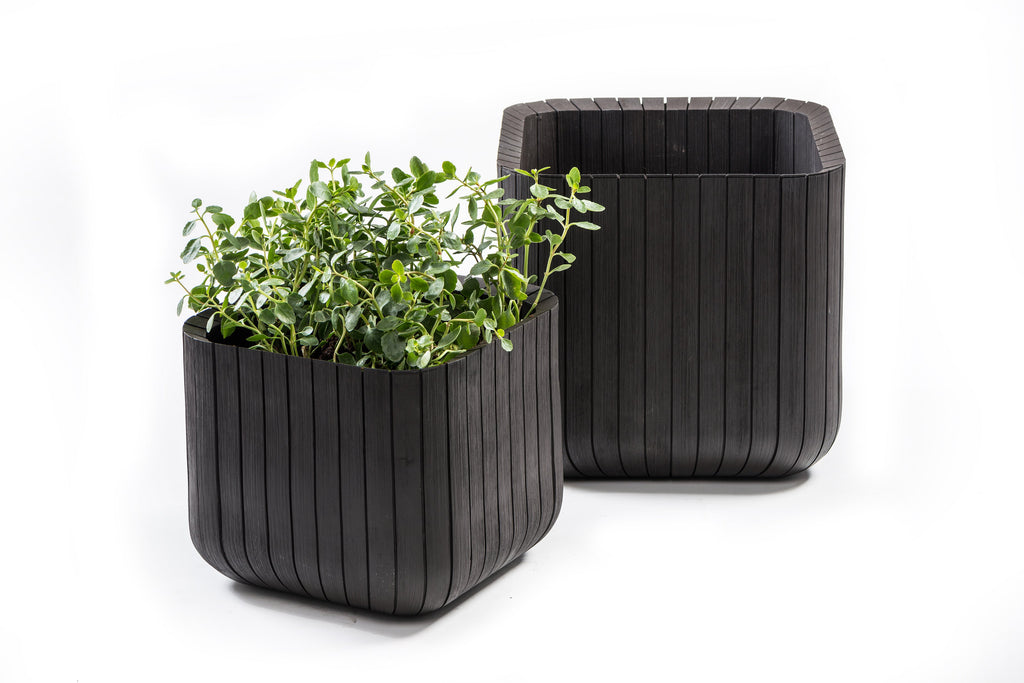 Keter Cube Planter - Brown (Small) - 3 Pack – Keter Australia