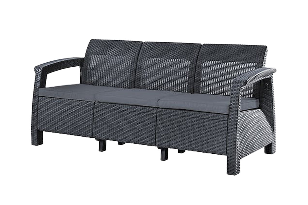 PRE ORDER: OCT. - Keter Corfu 3 Seater Sofa – Keter Australia