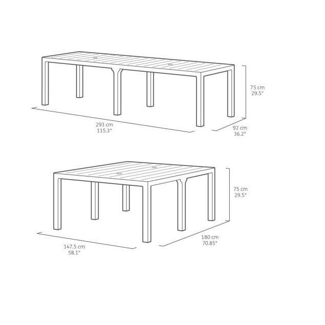Keter Julie / Roma Double Dining Table – Keter Australia