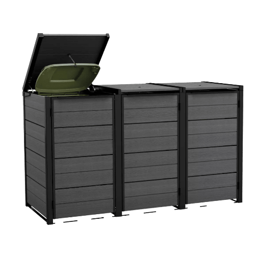 PRE ORDER: AUG - Keter Hideaway - 3 Bin (Grey) – Keter Australia