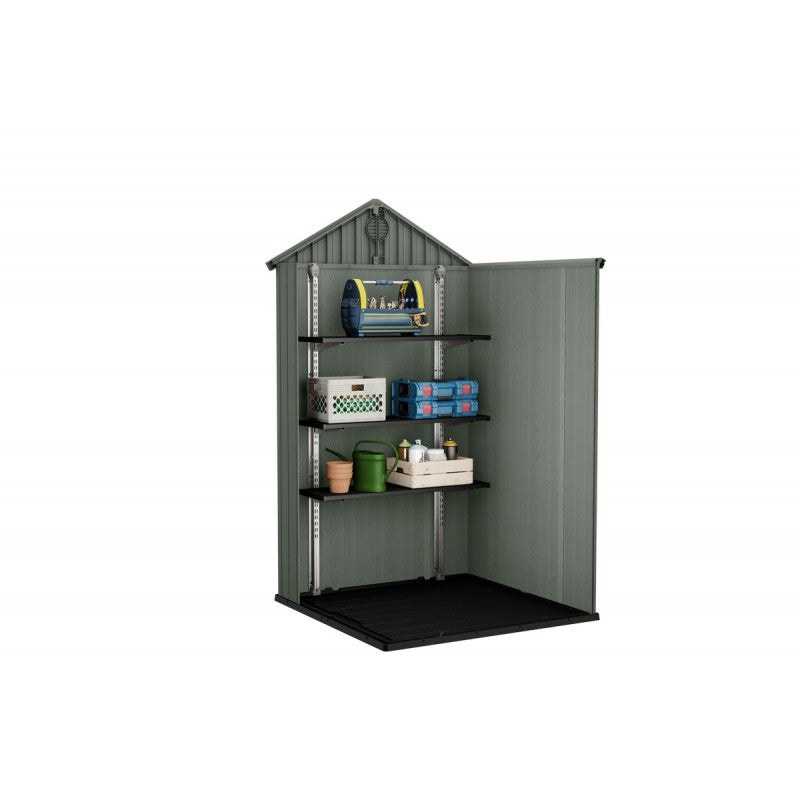 Keter Darwin 4x4 Garden Shed - Wood Green (1.3 x 1.2m) – Keter Australia