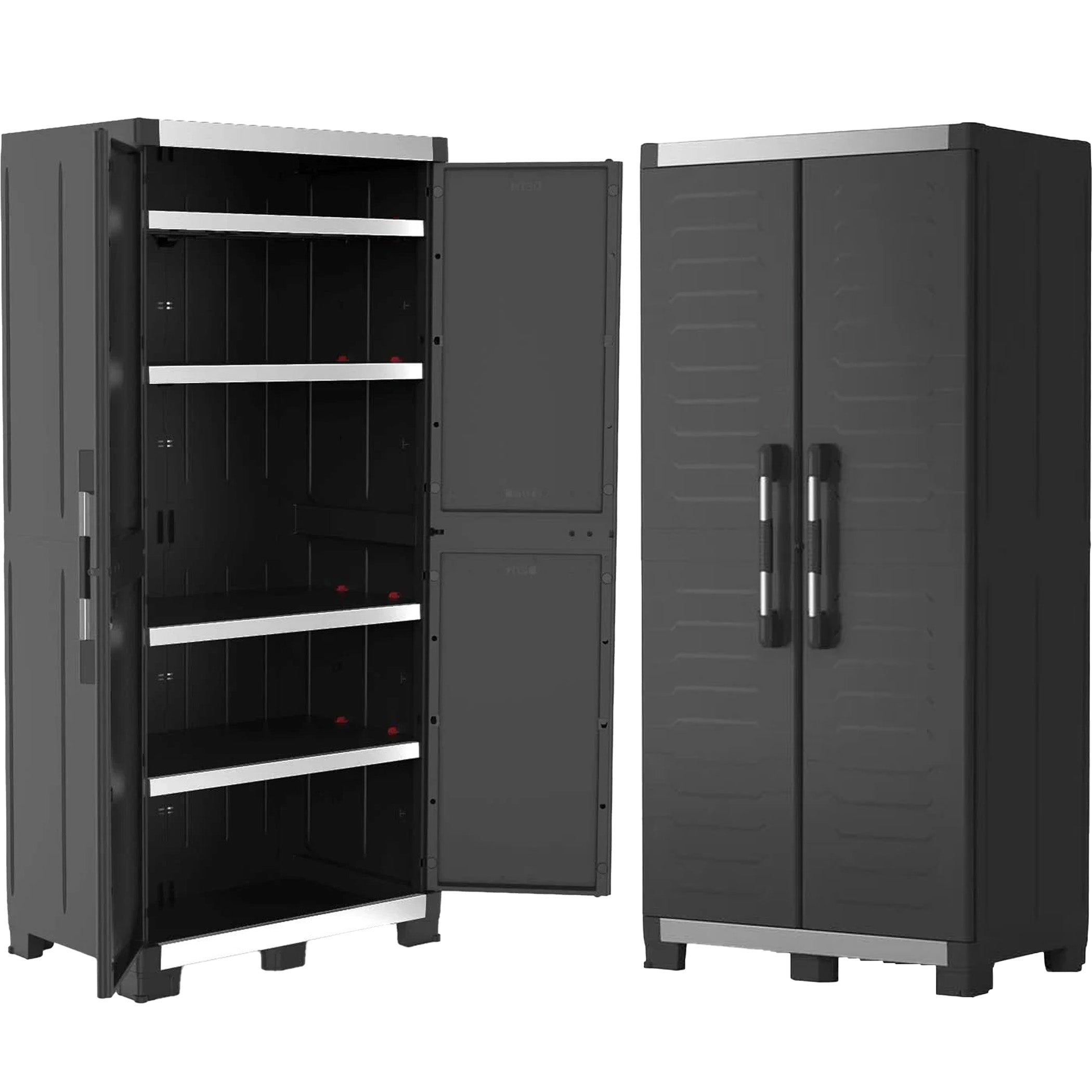 2 x Keter XL Garage Tall Storage Cabinets – Keter Australia