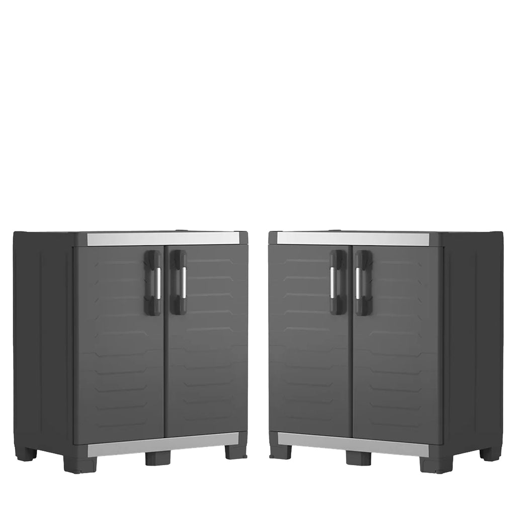 2 x Keter XL Garage Base Storage Cabinets – Keter Australia