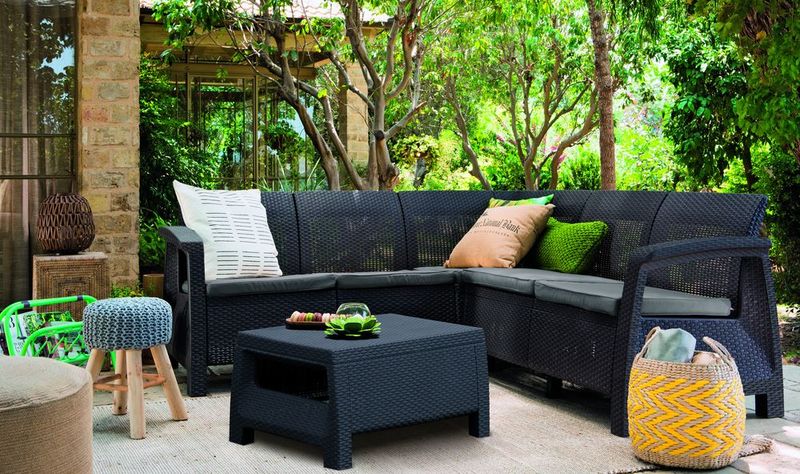 PRE ORDER: AVAILABLE JUNE - Keter Corfu Corner Lounge Set – Keter Australia